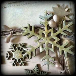 Snowflake Wood Shape style 5 for altered art and craft projects